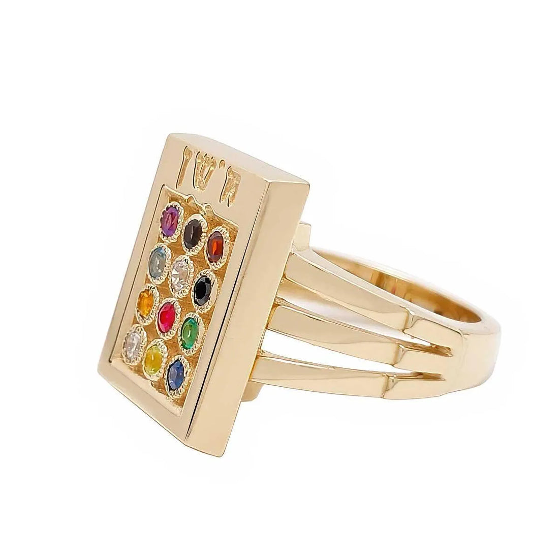 14K Gold Hoshen Stones ring – bluewhiteshop