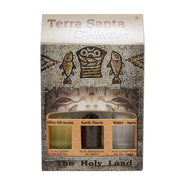 Holy Land Gift Set: Holy Water, Olive Oil, Earth – Tabgha – bluewhiteshop