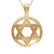 Interlocking Star of David Round Pendant with patterns 14K Gold ...