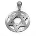 Interlocking Star of David Round Pendant with patterns 14K Gold ...