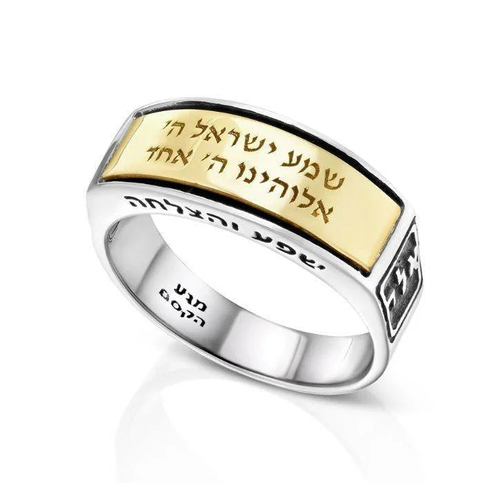 Kabbalah Ring Talisman for Wealth and Good Luck Silver Gold Amulet ...