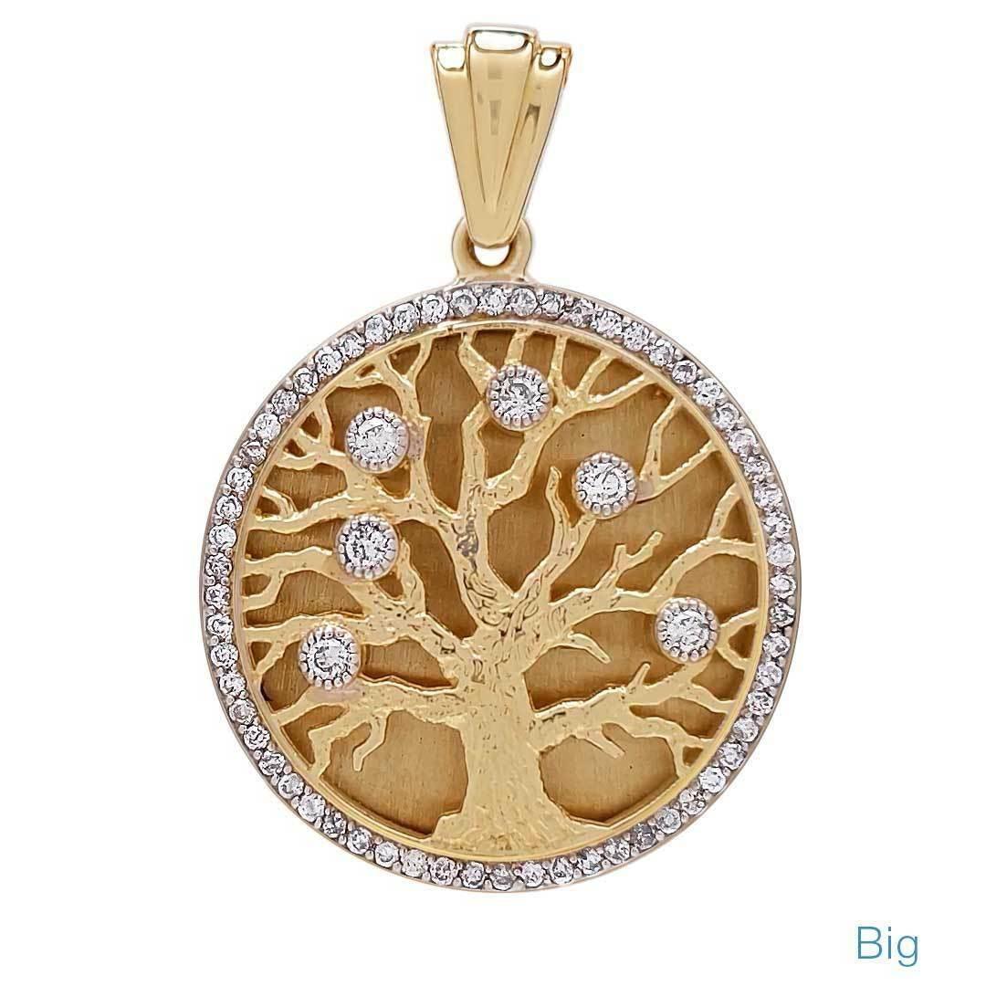 Gold silver and diamond Tree of Life Jewelry – bluewhiteshop